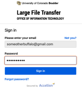 Large File Transfer - Log In | Office of Information Technology