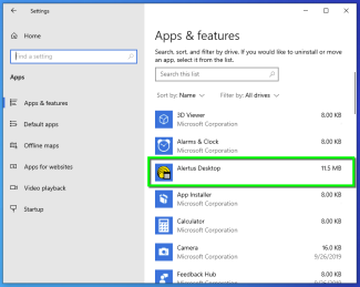Install Alertus on Windows | Office of Information Technology