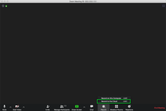Zoom - Record a Meeting and Save to the Cloud | Office of Information ...