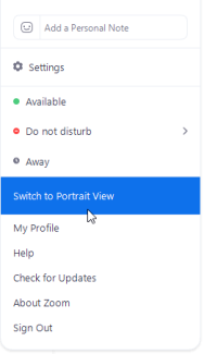 Zoom - Switch Zoom Application to Smaller (Portrait) Layout | Office of ...